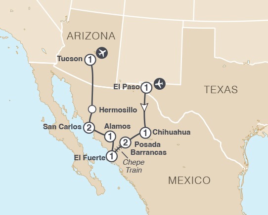 Copper Canyon Train Route Map Mexico's Copper Canyon Train Tour 8
